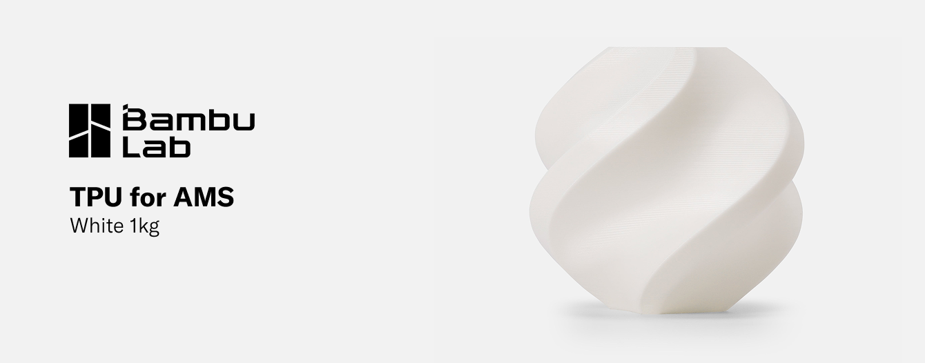 Bambu Lab TPU for AMS White - 1kg | Dynamism