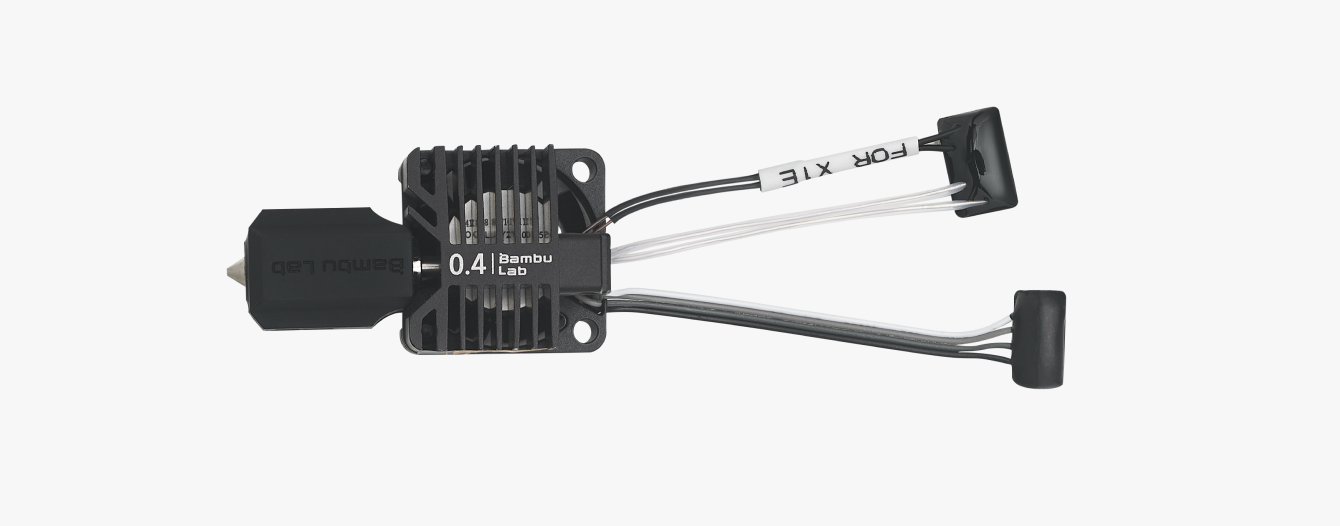 Bambu X1E Complete Hotend Assembly - Hardened Steel - .4mm | Dynamism