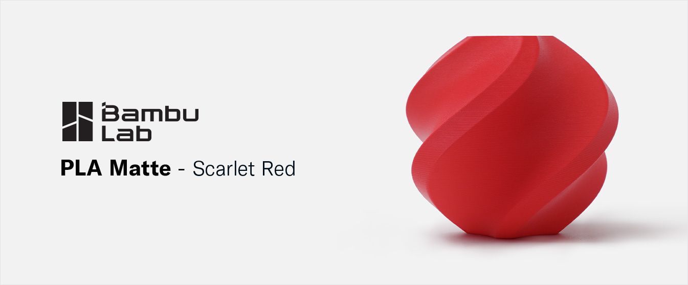 Bambu Lab PLA Matte Scarlet Red | Dynamism